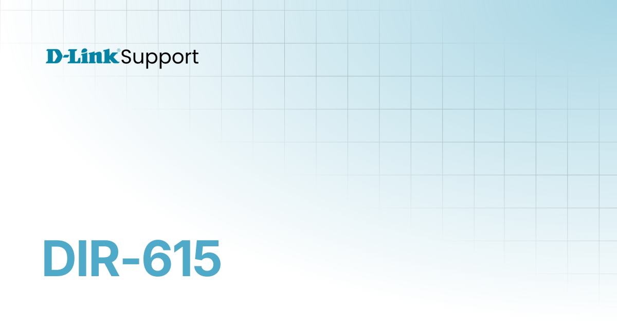 DIR-615 | For Consumer | D-Link Support